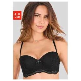 Multiway-BH s.Oliver "Livie", Damen, Gr. 85, Cup A, schwarz, Obermaterial: 69% Polyamid, 22% Polyester, 9% Elasthan, BHs, mit B&uuml;gel und vielen Tragevarianten, Multiway-BH, Dessous