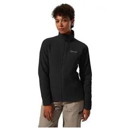 Fleecejacke Berghaus "PRISM PT IA FL JKT AF", Damen, Gr. L, schwarz, schwarz, Fleece, Obermaterial: 100% Polyester, normal, Jacken Fleecejacke, sportlicher Stil, atmungsaktives und w&auml;rmendes Material