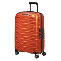 Hartschalen-Trolley Samsonite "PROXIS, verschiedene Gr&ouml;&szlig;en und Farben", Gr. B/H/T: 57cm x 81cm x 32cm 125 l, orange (flame), Polypropylen, unifarben, festlich, Koffer, arretierbares und versenkbares Druckknopf-Trolleysystem