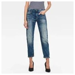 G-Star Raw Boyfriend-Jeans G-STAR "Kate", Damen, Gr. 27, L&auml;nge 28, blau (vintage azure), Denim/Jeans, Obermaterial: 98% Baumwolle, 2% Elasthan, weit, unten schmal lang, Jeans, im 5-Pocket-Stil