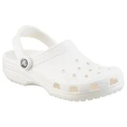 Clog Crocs "Classic K", Jungen, Gr. 29, wei&szlig;, CrosliteTM, unifarben, Schuhe Clog, Sommerschuh, Hausschuh, Badeschuh mit schwenkbarem Fersenriemchen