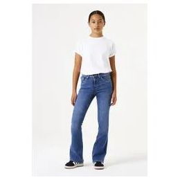 Bootcut-Jeans Garcia "Rianna", M&auml;dchen, Gr. 170, N-Gr, blau (schwarz used), Denim/Jeans, Obermaterial: 99% Baumwolle, 1% Elasthan, slim fit, Jeans, for GIRLS