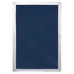 Dachfensterrollo LICHTBLICK ORIGINAL "Haftfix Hitzeschutz Abdunkelung" Gr. 1, blau, B:94cm H:92cm, Polyester, Rollos, mit Thermobeschichtung, mit Saugnapf