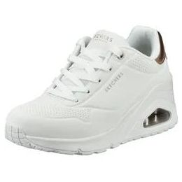 Sneaker Skechers "Skechers Sneaker Lederimitat", Damen, Gr. 39, wei&szlig;, Lederimitat, Schuhe Sneaker