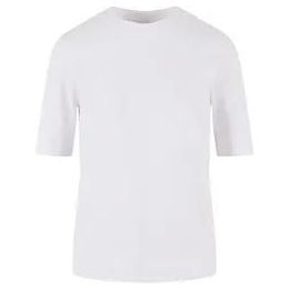 T-Shirt Urban Classics "Urban Classics Damen Ladies Classy Tee", Damen, Gr. XS, wei&szlig;, 100% Baumwolle, unifarben, oversize, Rundhals, Shirts T-Shirt
