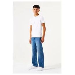 Straight-Jeans Garcia "Ilyano", Kinder, Gr. 158, N-Gr, blau (medium used 85), Denim/Jeans, Obermaterial: 100% Baumwolle, straight fit lang, Jeans Straight-Jeans, Etwas niedrigere Leibh&ouml;he