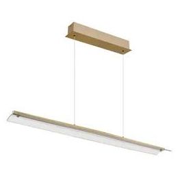 Globo LIGHTING LED-H&auml;ngeleuchte "MURIELLA", gold (messingfarben matt), 1, H: 150cm, 1 Stk., Leuchten, H&ouml;henverstellbar, Esstisch, Esszimmer, Besprechungstisch