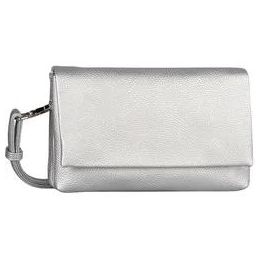 Abendtasche Gabor "Salara", Damen, Gr. B/H/T: 23cm x 14cm x 4,5cm, silber, Polyurethan, clean, gepflegt, gepr&auml;gtes Muster, unifarben, Taschen Abendtasche, schlicht und funktional, mit 2 Kammern je nach Anlass variabel tragbar