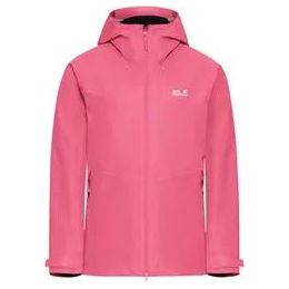 3-in-1-Funktionsjacke Jack Wolfskin, Damen, Gr. M, bubblegum, Web, Fleece, Obermaterial: 100% Polyester. Futter: 100% Polyester. Wattierung: 100% Polyester, unifarben, Basic h&uuml;ftbedeckend, mit verstellbarem Klettverschluss, Jacken, mit herausnehmbarer Fleecejacke, wasserdicht, &Uuml;bergangsjacke
