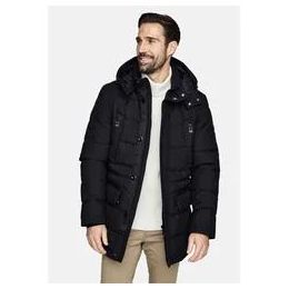 Parka NEW CANADIAN, Herren, Gr. 58, schwarz, 100% Polyester, unifarben, lang, ohne Ausschnitt, Jacken Parka, mit Fleece-Einsatz am Innenkragen