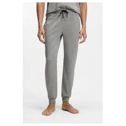 Sweathose BOSS "Mix&Match Pants", Damen, Gr. L (52), N-Gr, grau (medium_grau_033), Sweatware, Obermaterial: 95% Baumwolle, 5% Elasthan, unifarben, Basic kn&ouml;chellang, Hosen Sweathose, mit BOSS Aufdruck auf dem Kordelzug