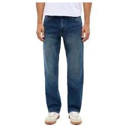 Straight-Jeans Mustang "Herren Style Tramper Straight", Herren, Gr. 36, L&auml;nge 32, blau (771 mittelblau), Denim/Jeans, 99% Baumwolle, 1% Elasthan, unifarben, straight fit, Jeans Straight-Jeans