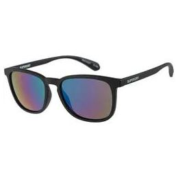 Sonnenbrille Superdry "Modell 996087", Damen, schwarz, matt, Sonnenbrillen Sonnenbrille, Vollrand, verspiegelte Gl&auml;ser, Markenlogo am B&uuml;gel