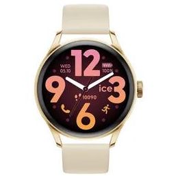 Ice Watch Smartwatch ICE-WATCH "ICE smart 3.0 - 1.2 AMOLED - GPS", beige (beige, beige), Smartwatches, Damen, Smartwatch, Armbanduhr, Damenuhr, Silikonarmband,Bluetooth,Touch-Display,digital