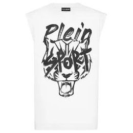 T-Shirt Plein Sport "Tank-Top", Damen, Gr. S, 01, wei&szlig;, Obermaterial: 100% Baumwolle, Shirts T-Shirt