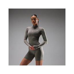 Myprotein MP Damen Tempo Ultra Seamless Zip-Jacke &ndash; Dark Truffle - XL