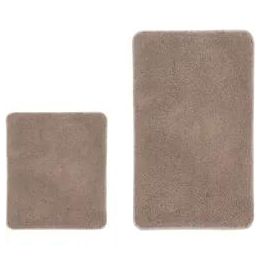 Badematte Kleine Wolke "RELAX", taupe, H:30mm, Polyacryl, Badematten, Badematte, Badteppich, Uni Farben, rechteckig, rund & als Set erh&auml;ltlich