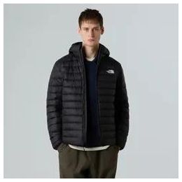 Daunenjacke The North Face "M CLASSIC DOWN HOODED JACKET", Herren, Gr. M, schwarz (tnf schwarz), Obermaterial: 100% Nylon. Wattierung: 100% Daunen, Jacken Daunenjacke, f&uuml;r niedrige Temperaturen, aus Nylon, sportlicher Stil