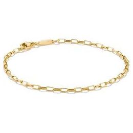 Armband Thomas Sabo "Paperclip-Armband" Gr. 19, gold (gelbgoldfarben), Armb&auml;nder, Damen, 19, Silber 925 (recycelt), Armband