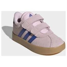 Sneaker Adidas SPORTSWEAR "VL COURT 3.0", M&auml;dchen, Gr. 23, clear pink, royal blau, gum 3, Leder, Synthetik, Schuhe Sneaker, f&uuml;r Kinder, inspiriert vom Design des Adidas samba
