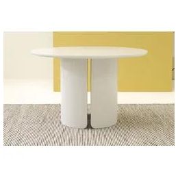 Sch&ouml;ner Wohnen Esstisch "HARSTAD", seidengrau, seidengrau, seidengrau, B:120cm H:76cm T:120cm, SCH&Ouml;NER WOHNEN-KOLLEKTION, Tische, Esstisch, 120 cm, mit variabel montierbarem Untergestell