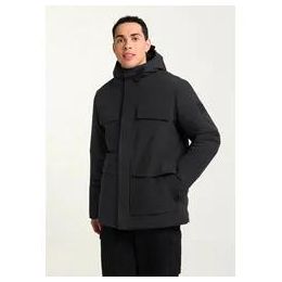 Winterjacke Jack Wolfskin "BRANDENBURGER JKT M", Herren, Gr. XL (54/56), schwarz, Obermaterial: 100% Polyester. F&uuml;llung: 100% Polyester. Futter: 100% Polyester, Jacken Winterjacke