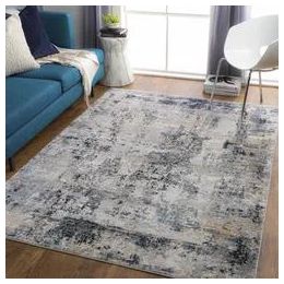 Teppich LIVABLISS "PARIS", grau, B:200cm L:275cm, Kunstfaser, Polyester, Teppiche, Teppich, Modern Marmor Design, Wohnzimmerteppich, Schlafzimmer
