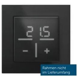 homematic IP Smart-Home-Zubeh&ouml;r "Glas-Wandthermostat", schwarz, B:12,5cm H:5cm T:12,5cm, Smart-Home-Stationen