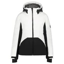 Skijacke Icepeak "Icepeak EVELETH", Damen, Gr. 46, optic wei&szlig;, Obermaterial: 100% Polyester. Futter: 100% Polyester. Wattierung: 100% Polyester, regular fit h&uuml;ftlang, hoch geschlossener Ausschnitt, mit Klettverschluss,mit Windstopper,verstellbar, Jacken Skijacke, mit regulierbarer Kapuze und Stehkragen, verstellbare &Auml;rmelb&uuml;ndchen