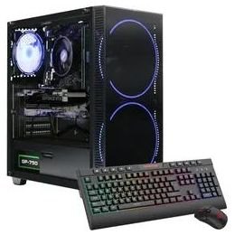 GAMEMAX Gaming-PC "Black Hole 7786 AMD Ryzen 7 5700X RTX 5060Ti 32GB DDR4 1TB SSD", schwarz, Microsoft Windows 11 Home (64 Bit), 32 GB RAM 1.000 GB SSD, Desktop-PCs, Windows 11, Topseller