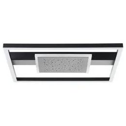 BRELIGHT LED Deckenleuchte "Reno", schwarz, H: 5cm, 1 Stk., Leuchten, 37 x 37 cm, 3500 lm, 3000 K, Sternenglanz, schwarz, LED Deckenleuchte