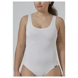 Body Skiny "Body Collection", Damen, Gr. 38, N-Gr, wei&szlig;, Obermaterial: 95% Baumwolle, 5% Elasthan, unifarben, Basic, figurbetont, tiefer Rundhals, Bodys Body, bequem, weich, schlicht, ohne &Auml;rmel, Baumwollmix