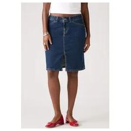 Levi's Jeansrock LEVI'S "LOW MIDI SKIRT ME", Damen, Gr. 28, longer days no dp, Denim/Jeans, Obermaterial: 98% Baumwolle, 2% Elasthan, normal knielang, R&ouml;cke Jeansrock, mit Schlitz f&uuml;r mehr Bewegungsfreiheit