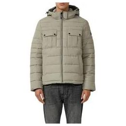 Steppjacke s.Oliver, Herren, Gr. L, beige (dk beige), Steppware, Obermaterial: 100% Polyester, unifarben, normal h&uuml;ftbedeckend, Rundhals, Flachstrickb&uuml;ndchen, Jacken Steppjacke, mit Kapuze und Kordelzug