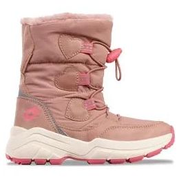 Winterboots Lotto, M&auml;dchen, Gr. 33, rosa (rose, pink), Synthetik, Textil, mehrfarbig, Schuhe Winterboots, - mit Rei&szlig;verschluss auf der Innenseite