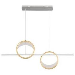 Globo LIGHTING H&auml;ngeleuchte "UMBRA", silberfarben, H: 120cm, 1 Stk., Leuchten, H&auml;ngelampe Esszimmer-Leuchte Esstischleuchte Wohnzimmer, H&auml;ngeleuchte