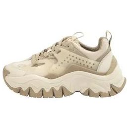 Trainingsschuh Buffalo "Buffalo Damen Buffalo Trail One Sneaker Low", Damen, Gr. 41, beige, Polyurethan, Schuhe