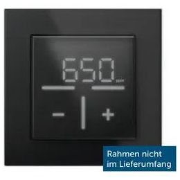 homematic IP Smart-Home-Zubeh&ouml;r "Glas-Wandthermostat mit CO2-Sensor", schwarz, B:12,5cm H:5cm T:12,5cm, Smart-Home-Stationen