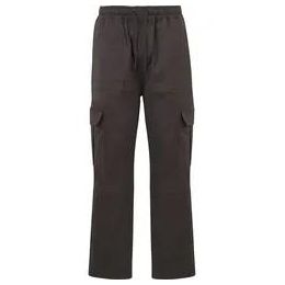 Cargohose DEF "DEF Herren DEF Straight Cargopant", Damen, Gr. L, US-Gr&ouml;&szlig;en, anthrazit, 98% Baumwolle, 2% Elasthan, unifarben, normal, Hosen Cargohose