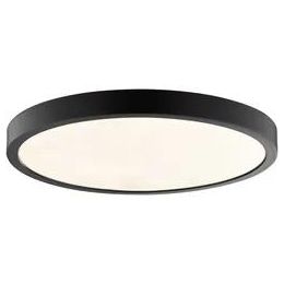 Brilliant LED Deckenleuchte "Jade", Energieeffizienz: E (A-G), schwarz, 1, &Oslash; 37cm H: 3cm, 1 Stk., Leuchten, 38 cm, 2700/4000/6500K, Lichtfarbe bei Montage einstellbar, LED Deckenleuchte