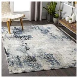Teppich LIVABLISS "PARIS", blau, B:200cm L:275cm, Kunstfaser, Polyester, Teppiche, Teppich, Modern Marmor Design, Wohnzimmerteppich, Schlafzimmer