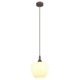 Globo LIGHTING H&auml;ngeleuchte "MAXY", kaffeefarben, 1 Stk., Leuchten, H&auml;ngelampe/Pendelleuchte/Glas opal/kaffeefarben/Wohnzimmer, H&auml;ngeleuchte