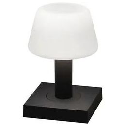Konstsmide LED Tischleuchte "Monaco", grau (anthrazit), &Oslash; 12,5cm H: 19cm, 2 Stk., Leuchten, Monaco USB-Tischleuchte, 2700/3000K, dimmbar, Glas, Nachttischleuchte
