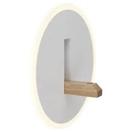 Globo LIGHTING LED Wandleuchte "AVERY", wei&szlig;, &Oslash; 20,5cm H: 3cm, Leuchten, Wandlampe/herunterklappbarer Kleiderhaken/Flur/Garderobe, LED Wandleuchte