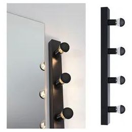 Paulmann Spiegelleuchte "Spiegelleuchte IP44 E14 230V dimmbar", schwarz, 4, H: 7,5cm, 1 Stk., Leuchten, Ein-/Ausschalter, Spiegelleuchte
