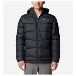 Winterjacke Columbia "Fivemile Butte II Hooded Jacket", Herren, Gr. L, schwarz, Web, Obermaterial: 100% Polyester. Wattierung: 100% Polyester, normal, Jacken Winterjacke