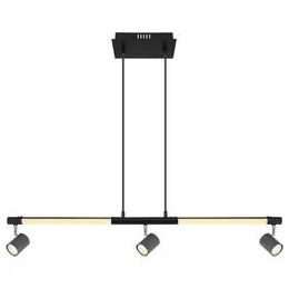 Globo LIGHTING LED Pendelleuchte "HL", schwarz, 1 Stk., Leuchten, H&auml;ngelampe/H&auml;ngeleuchte/Wohnzimmer/Esstisch/elegant, LED Pendelleuchte