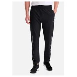 Sporthose Stooker Men "LUKE Sport Pants", Herren, Gr. XL, schwarz, Stoff, 95% Polyester, 5% Elasthan, gerade, unten schmal lang, Hosen Sporthose, Tapered Fit Casual Funktionsstoff f&uuml;r Herren