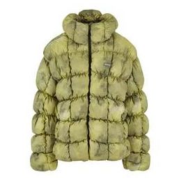 Winterjacke Karl Kani "Karl Kani Karl Kani Sport Patch Square Quilted Puffer Jacket", Herren, Gr. XL, lime gr&uuml;n, 100% Polyester, mehrfarbig, normal, amerikanischer Ausschnitt, Jacken Winterjacke
