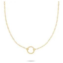 Charm-Kette Tamaris "Schmuck Geschenk Edelstahl Charm Halskette The Lip Chain", gelbgoldfarben, Halsketten, Damen, Edelstahl, L: 45 B: 0,5mm, B:0,5mm